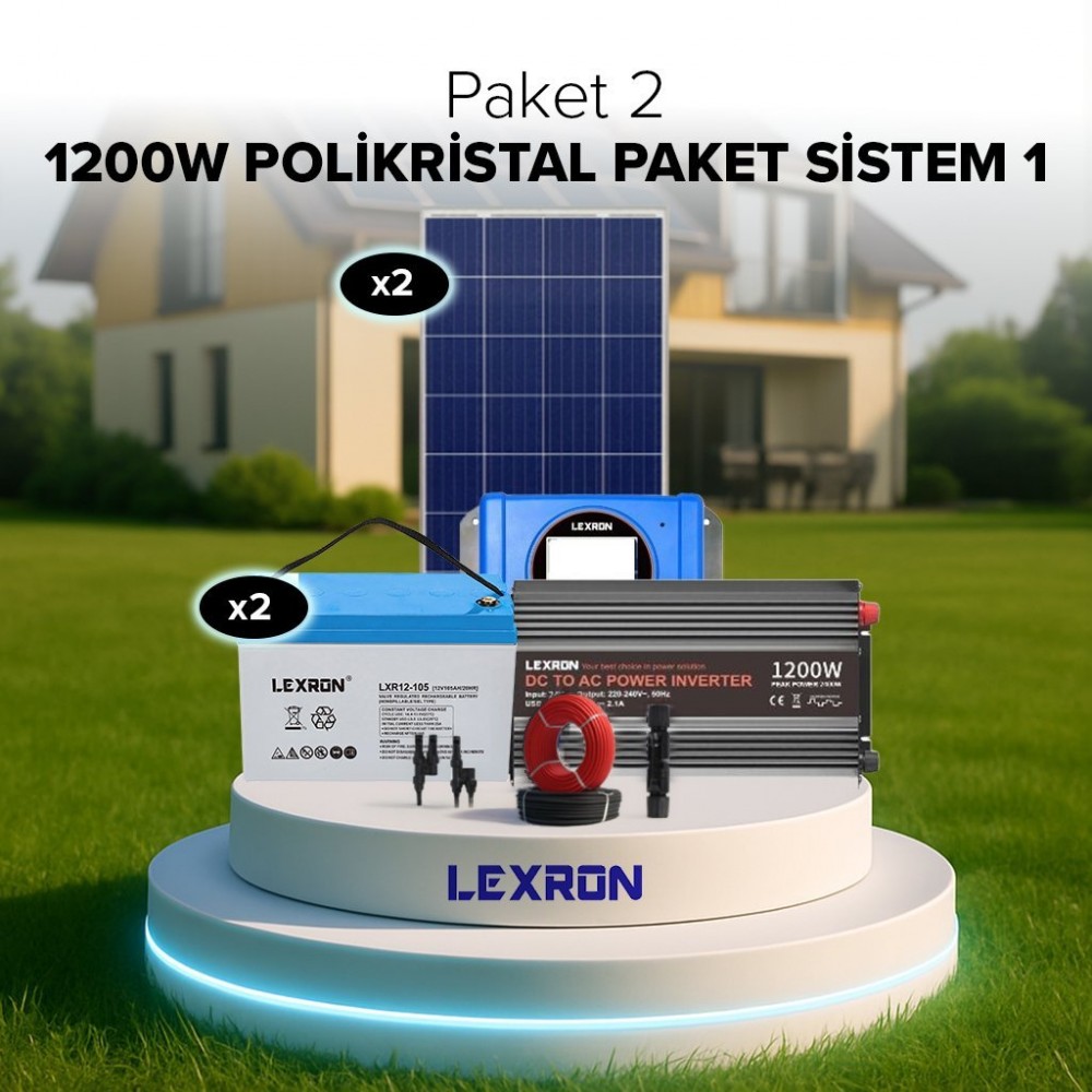 1200W POLİKRİSTAL PAKET SİSTEM 1 (PAKET 2) - PPKT2